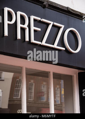 Prezzo Italian Style Restaurant, Reading, Berkshire, England Stock ...