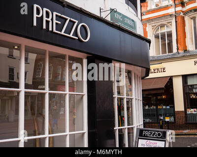 Prezzo Italian Style Restaurant, Reading, Berkshire, England Stock ...