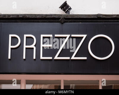 Prezzo Italian Style Restaurant, Reading, Berkshire, England Stock ...