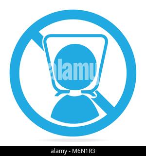 Plastic bag warning sign, danger of suffocation. To avoid danger from ...