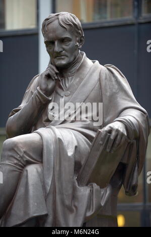 Statue of John Dalton 1766 1844 outside Dalton Building of Manchester ...