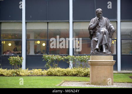 Statue of John Dalton, by William Theed 1855, at the entrance to the ...