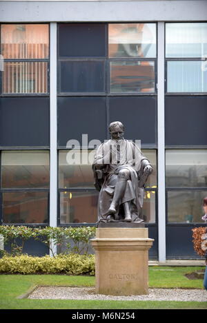 Statue of John Dalton 1766 1844 outside Dalton Building of Manchester ...