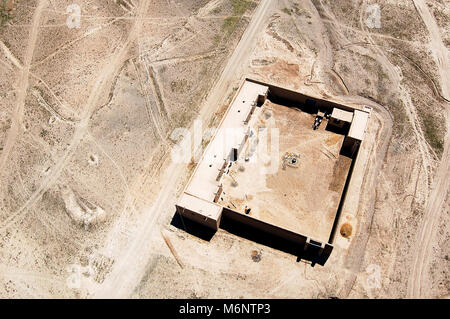 Aerial photo of a compound between Ghazni and Kabul in Afghanistan ...