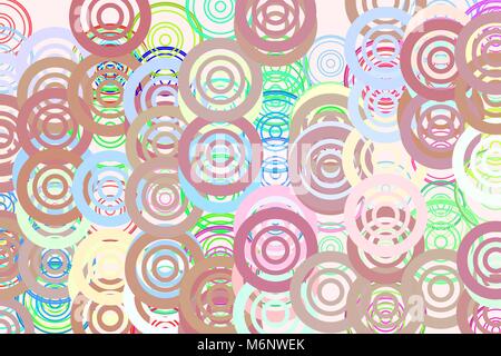 Color abstract circles, bubbles, sphere or ellipses geometric pattern ...