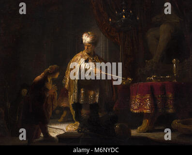 Daniel and Cyrus Before the Idol Bel; Rembrandt Harmensz. van Rijn ...