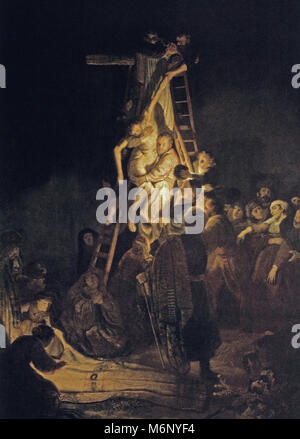 The Descent from the Cross 1634 by Rembrandt Stock Photo - Alamy
