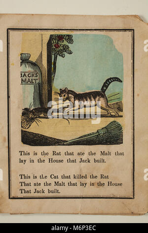 Opened book of children's stories, This is the House that Jack built ...
