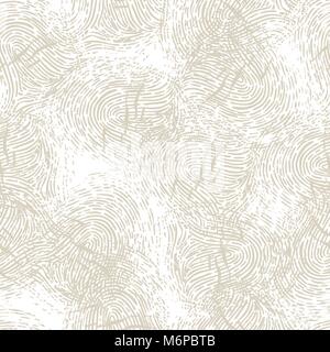Abstract seamless pattern with fingerprints. Background design with fingerprint, vector ...