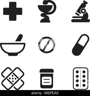 medical kit with drugs icons Stock Vector Image & Art - Alamy