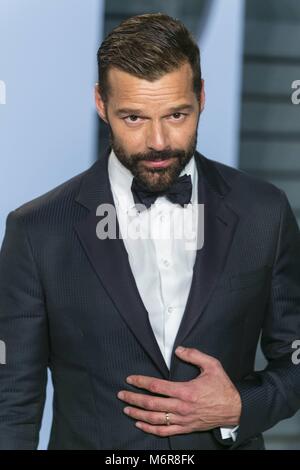 Ricky Martin attends the Vanity Fair Post Oscars Party at the Mortons ...