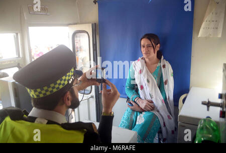 Transgender community gather at Mobile van units driving license branch ...
