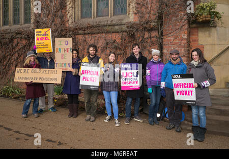 University of Sheffield staff picketing the Sir Frederick Mappin ...