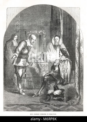 Execution of Charles I on January 30, 1649 in front of Whitehall Palace ...