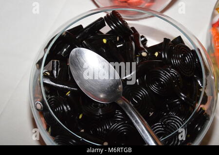 Zoom on different sweets on the table Stock Photo - Alamy