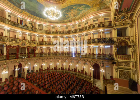 Interior of Teatro Amazonas Manaus opera house, Manaus, Amazonas ...
