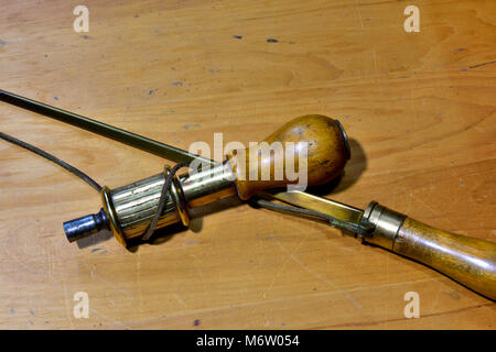 Vintage hand drill from around c.1900 Stock Photo - Alamy