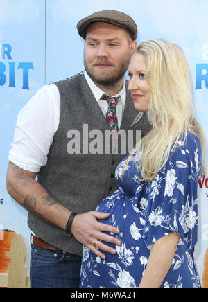 Dominic Lewis and Erin Lewis at the "Peter Rabbit" World Premiere held ...