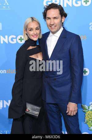 (L-R) Carla Ruffino and Nash Edgerton arrives at the "Gringo" Los ...