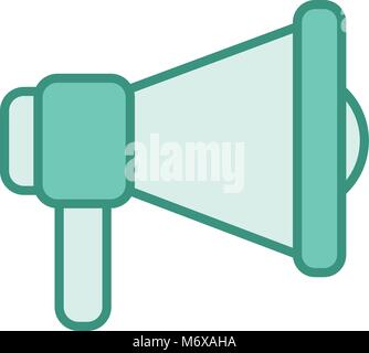 duo color megaphone audio communication message information vector ...