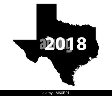 Map of Texas 2018 Stock Photo - Alamy