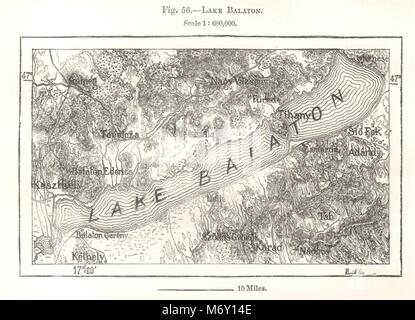 map of lake balaton Stock Photo - Alamy