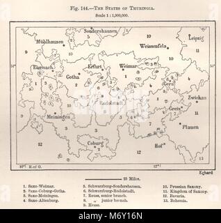 map of thuringia Stock Photo - Alamy