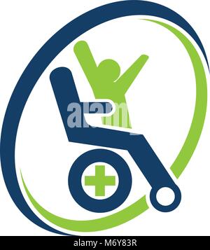 Disability Care Logo Design Template Vector Stock Vector Image & Art ...