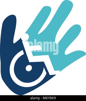 Disability Care Logo Design Template Vector Stock Vector Image & Art ...