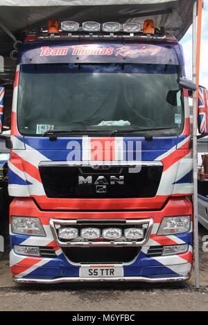 Truck Racing At Donington Park Circuit July 2015 Stock Photo - Alamy