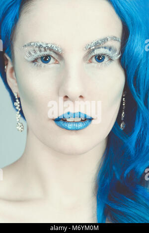 portrait of snow queen Stock Photo - Alamy