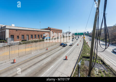 The City of Chicago with the Dan Ryan Expressway and the Chicago Stock ...
