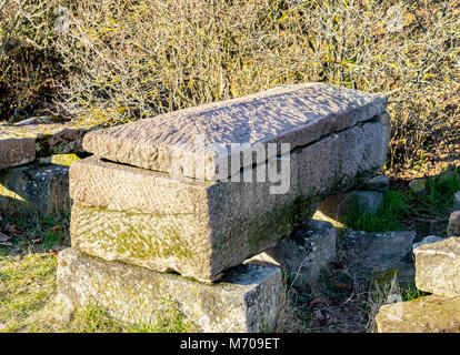Roman stone coffins, sarcophagus, found in the South Palatinate near ...