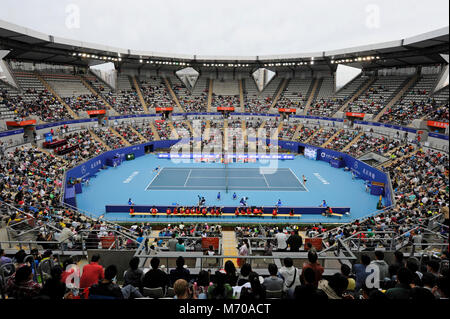 View of Lotus Court at the China National Tennis Center, Beijing, China ...
