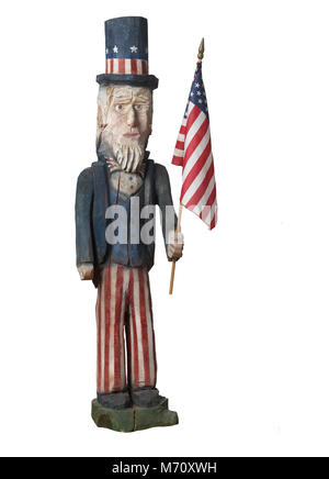 Folk Art Uncle Sam Stock Photo - Alamy