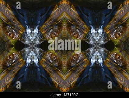 Symmetrical Impressions from Waterfall in Viktoriapark in Berlin ...