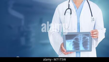 Tablet pc and doctor tools Stock Photo - Alamy