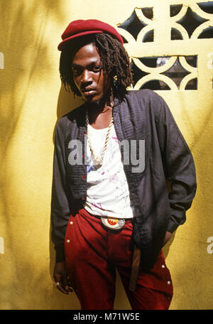 Junior Reid, Reggae Star, King Jammy's recording studios, Kingston ...