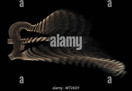 The disappearing currency symbol, the loss of wealth Stock Photo - Alamy