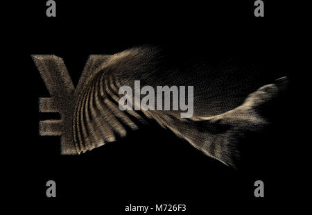 The disappearing currency symbol, the loss of wealth Stock Photo - Alamy