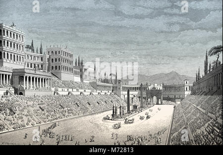 Reconstruction, the Circus Maximus in ancient Rome, Rekonstruktion, Der ...