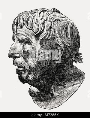 Statue of Seneca, Roman Stoic philosopher, seated, from the Palazzo ...