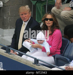 DONALD & MELANIA TRUMP AND BABY BARRON 2006 Photo By John Barrett ...