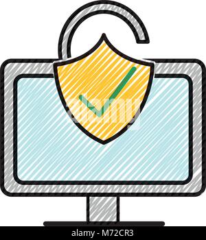 grated electronic screen computer technology Stock Vector Image & Art ...