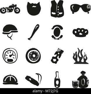 Motorcycle Club Icons Freehand Stock Vector Image & Art - Alamy