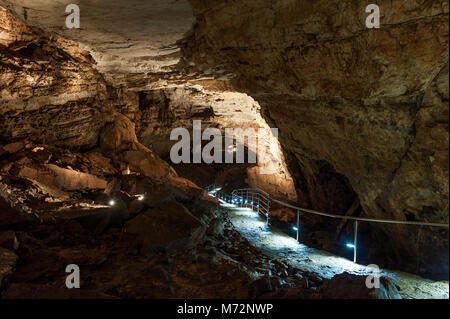 a visit inside the Vjetrenica caves in Bosnia and Herzegovina Stock ...