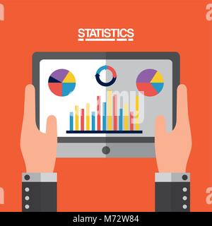 Modern Vector annual report review design template with big graph ...