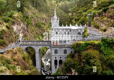 Most beautiful churches in the world. Sanctuary Las Lajas built in ...