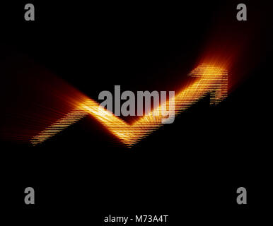 Glowing arrows, heat explosion Stock Photo - Alamy