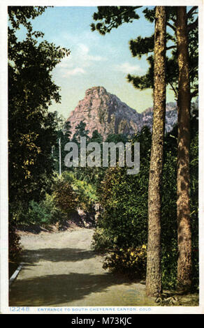 A scenic photograph of South Cheyenne Canyon, showing its natural ...
